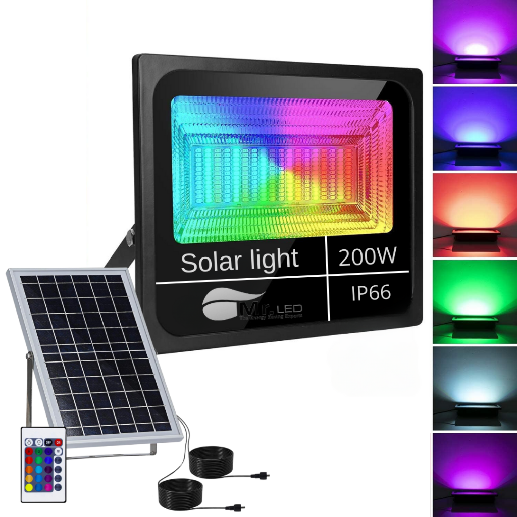 Reflector Solar RGB 200W – MR LED PANAMÁ